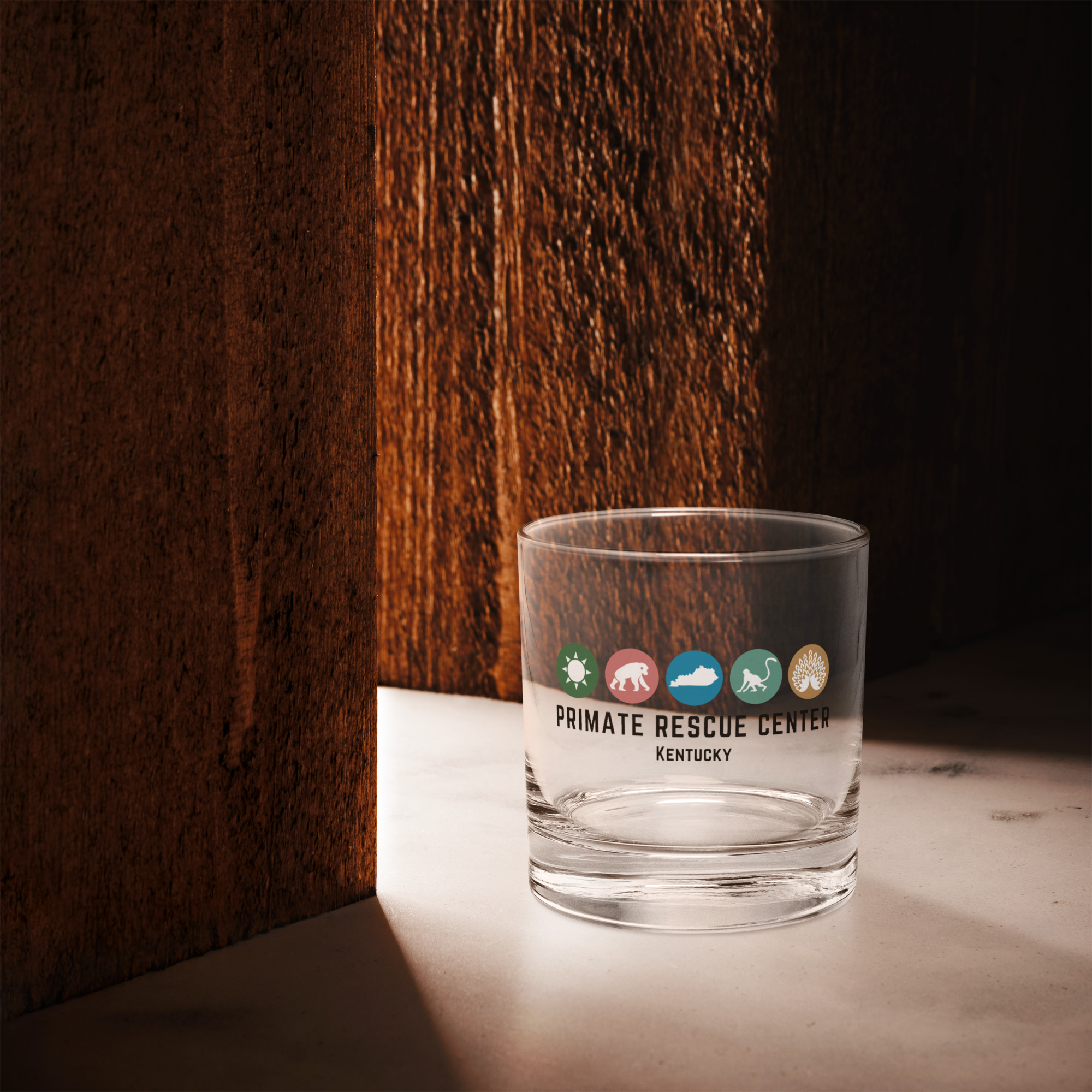 Rocks glass | Primate Rescue Center
